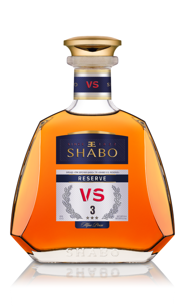 Купити Бренді «ТРИ ЗІРОЧКИ ШАБО» ТМ «SHABO V.S. RESERVE» 0,5л за ціною ...