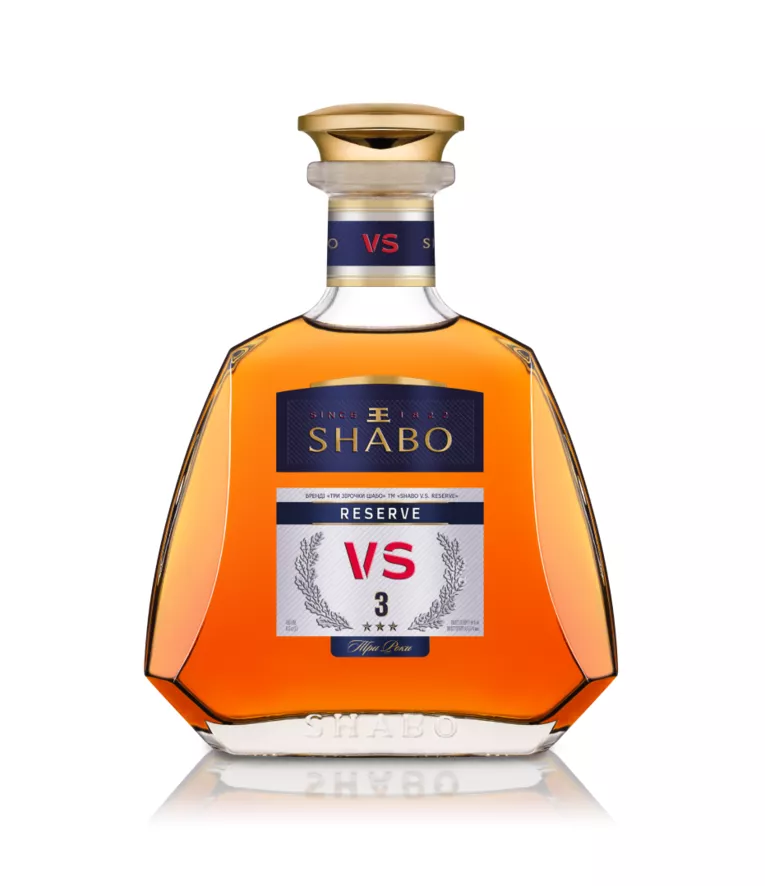 Купити Бренді «ТРИ ЗІРОЧКИ ШАБО» ТМ «SHABO V.S. RESERVE» 0,5л за ціною ...