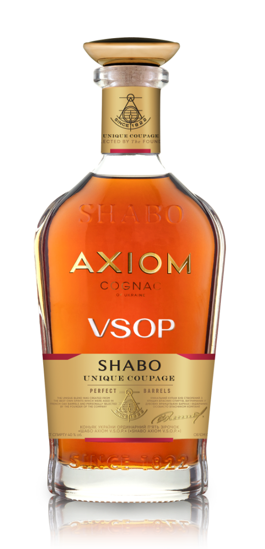 Купити Коньяк України SHABO Axiom VSOP 5 років 0.5л. за ціною 889 грн в ...